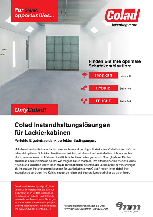 Brochures Colad - Spray Booth Maintenance Brochure - DE - Page 1